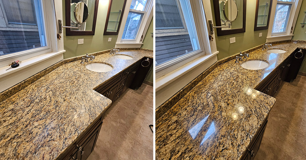 A Granite Countertop in Chicago IL Has a Beautiful Shine After Our ...