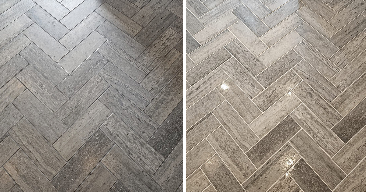 An Excellent Stone Honing Service Revamped This Limestone Floor in Chicago